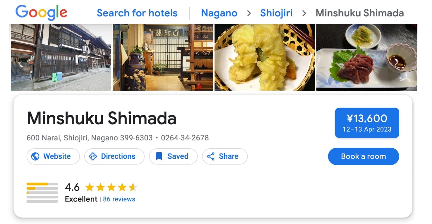 Reviews - 奈良井宿 | 民宿しまだ